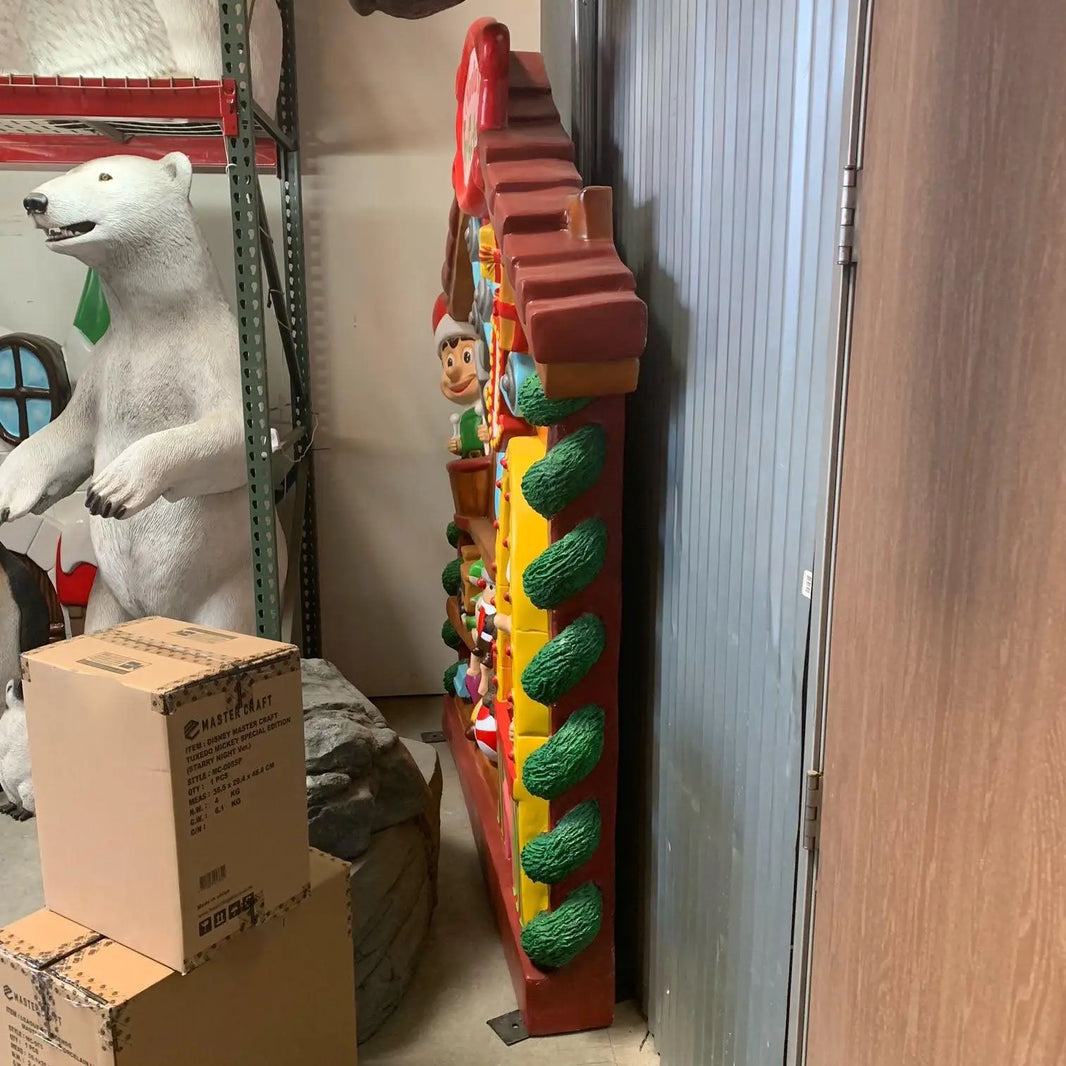 Santa's Toy Factory Workshop Backdrop Facade Statue - LM Treasures – LM ...