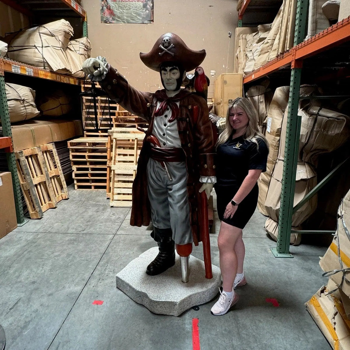 Pirate With Lantern Life Size Statue| LM Treasures