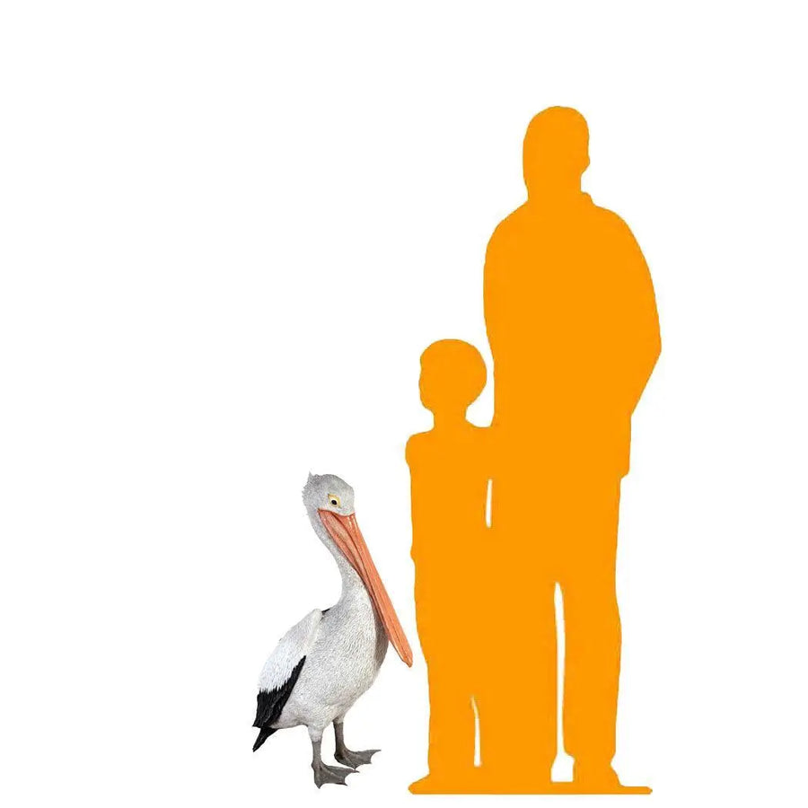 Pelican Bird Standing Life Size Statue Lm Treasures| LM Treasures