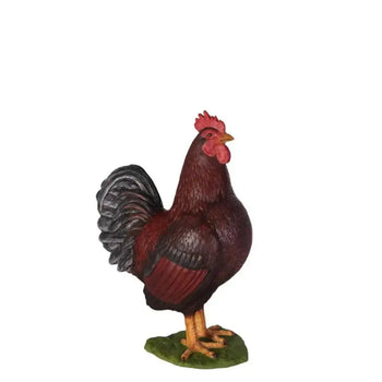 Chicken Rooster Life Size Bird Farm Animal Statue Decor – LM Treasures