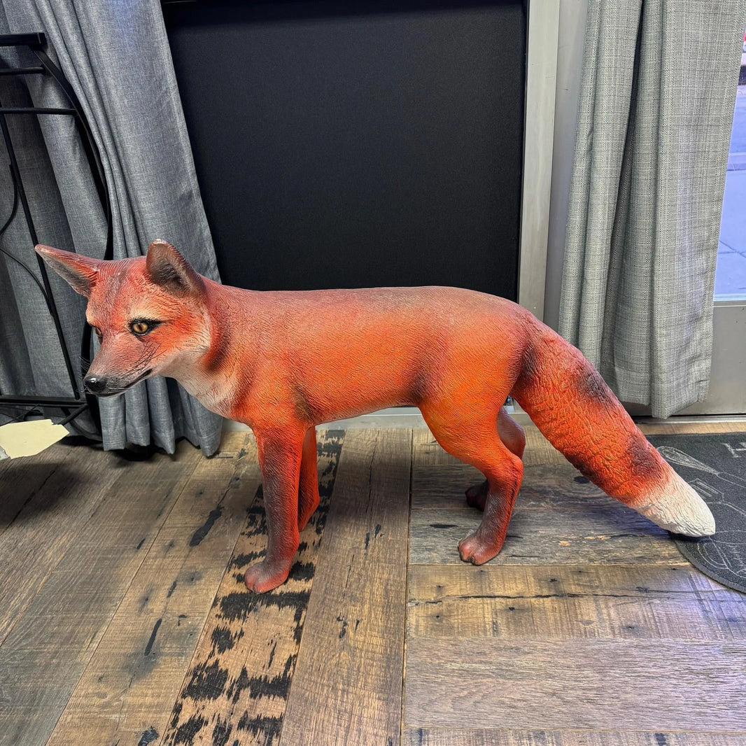 Sneaky Red Fox Wild Dog Canine Resin Statue Decor – LM Treasures