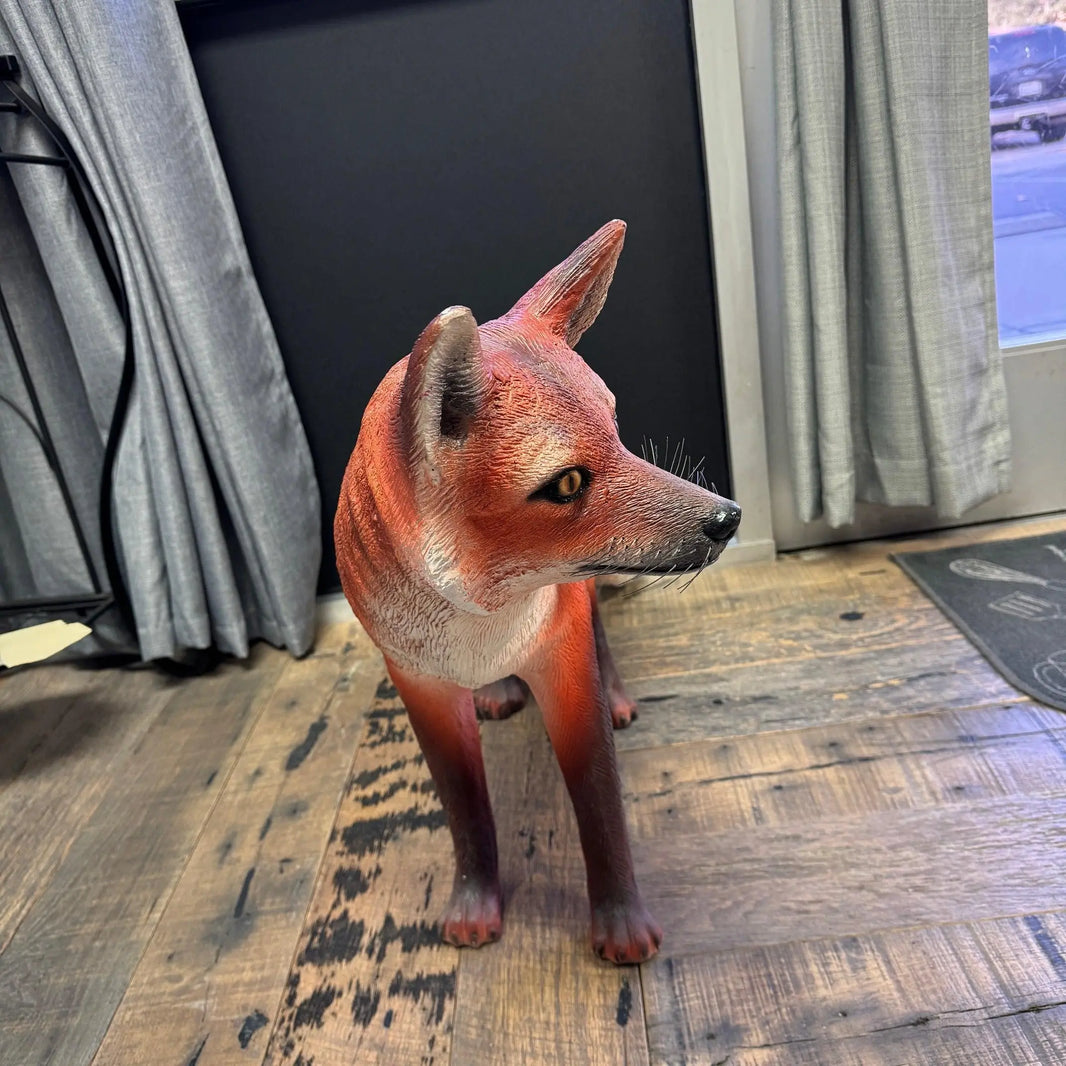 Sneaky Red Fox Wild Dog Canine Resin Statue Decor – LM Treasures
