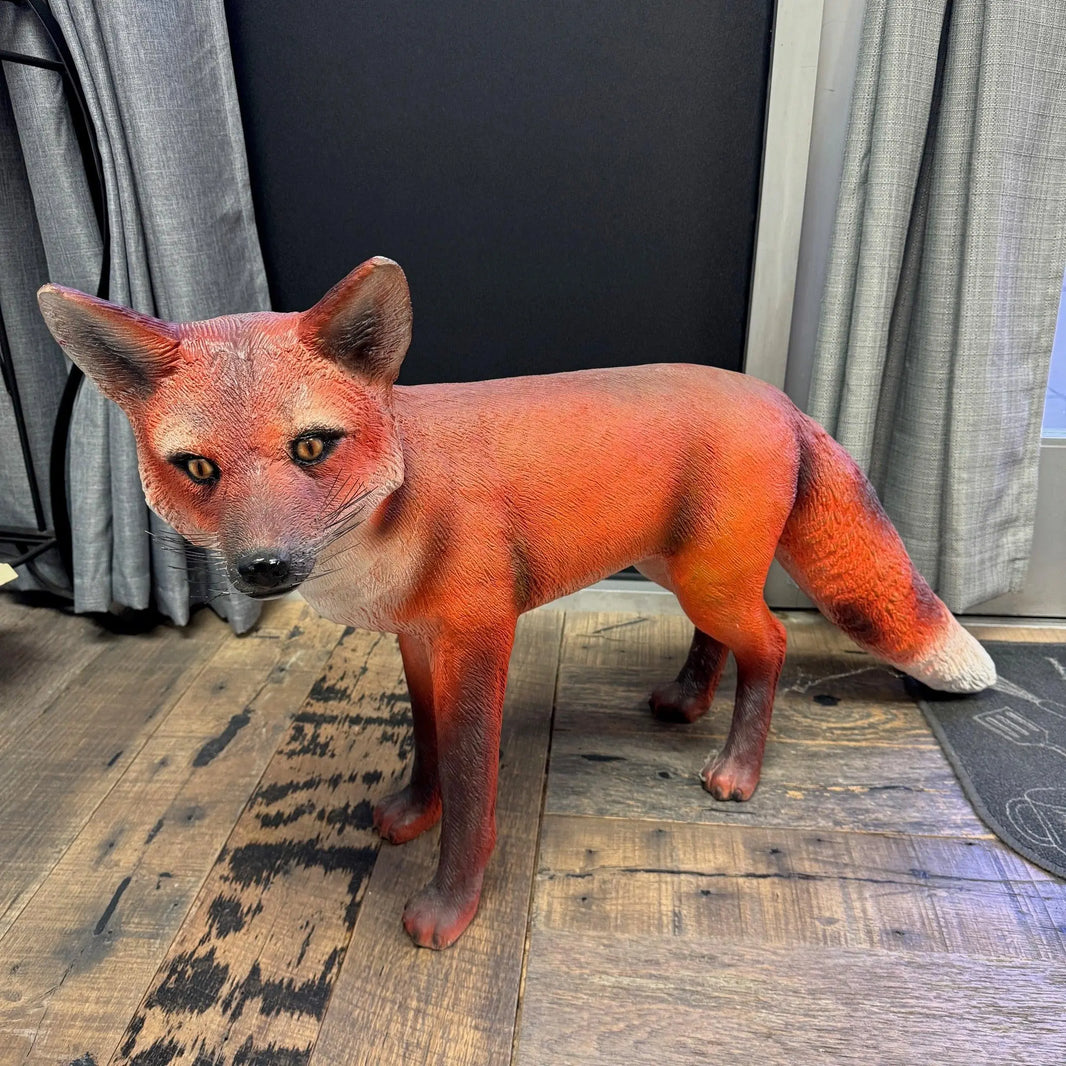 Sneaky Red Fox Wild Dog Canine Resin Statue Decor – LM Treasures