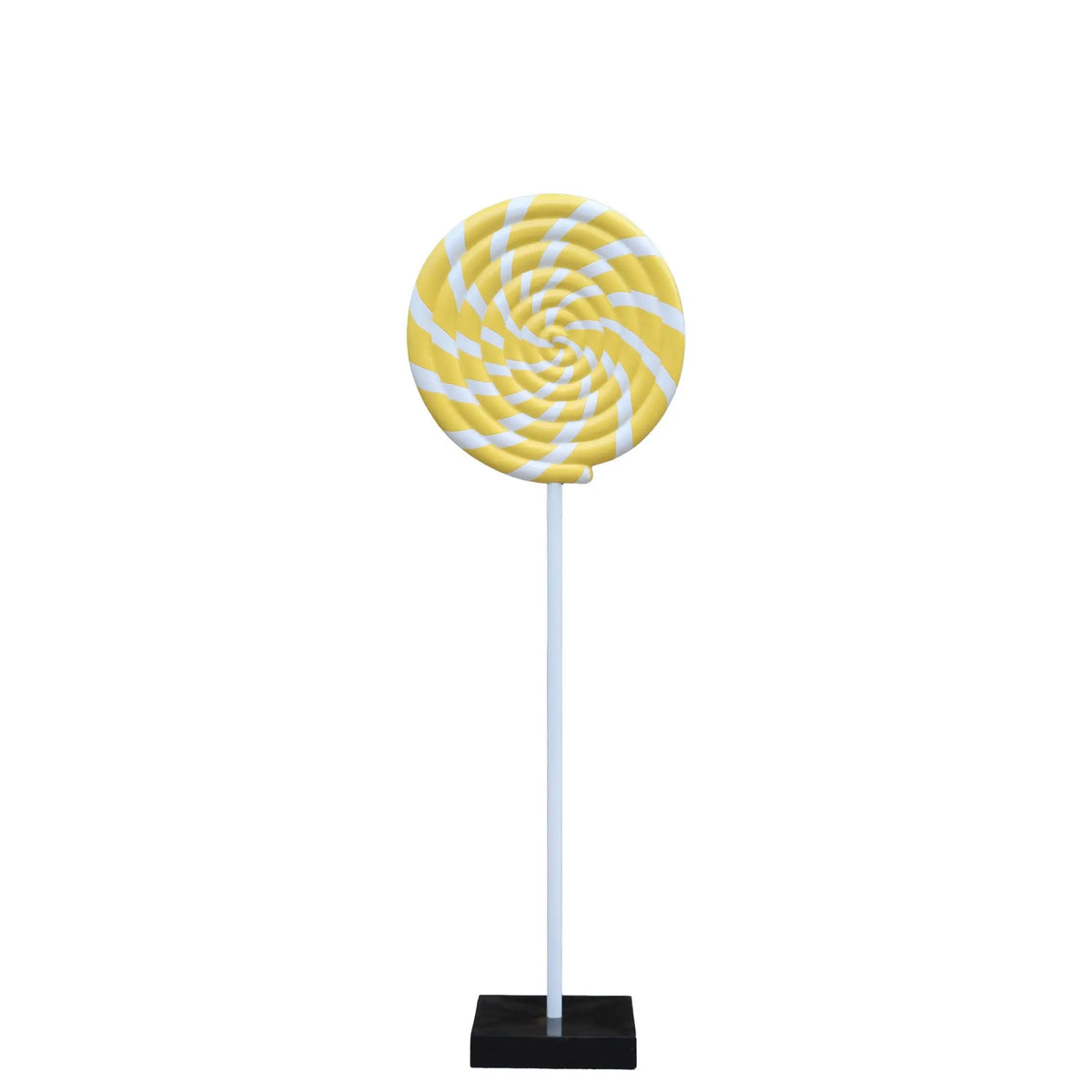 Yellow Swirl Lollipop Over Sized Statue | LM Treasures