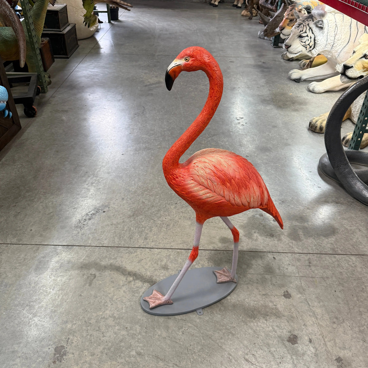 Baby Flamingo Life Size Statue | LM Treasures