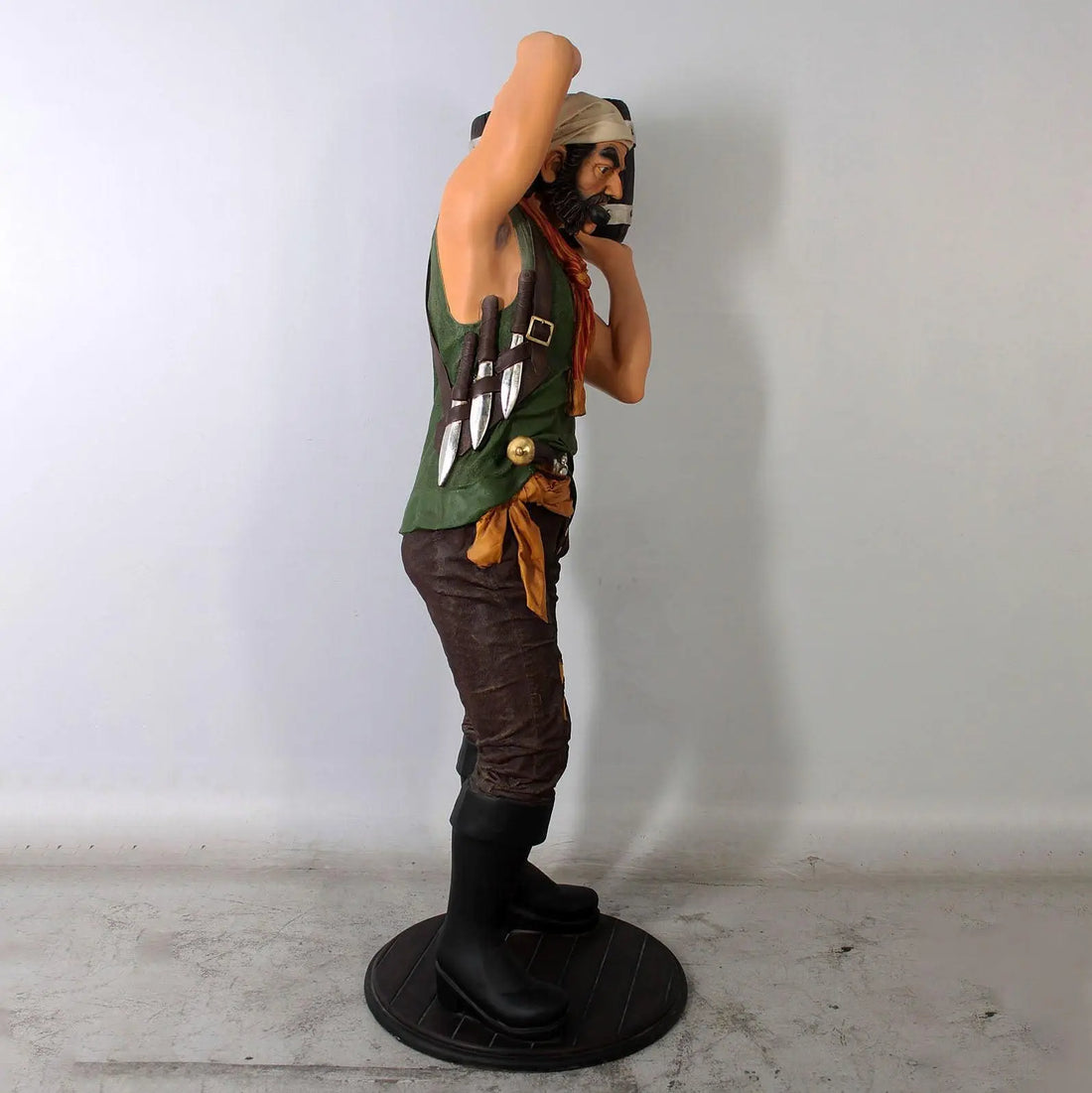 Pirate Holding Bucket Life Size Statue| LM Treasures
