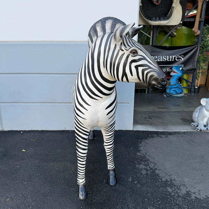 Large Zebra Life Size Statue | LM Treasures
