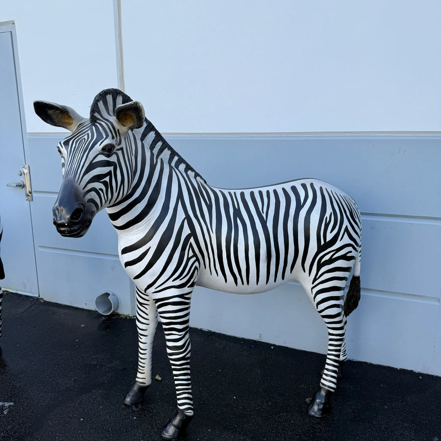 Large Zebra Life Size Statue | LM Treasures