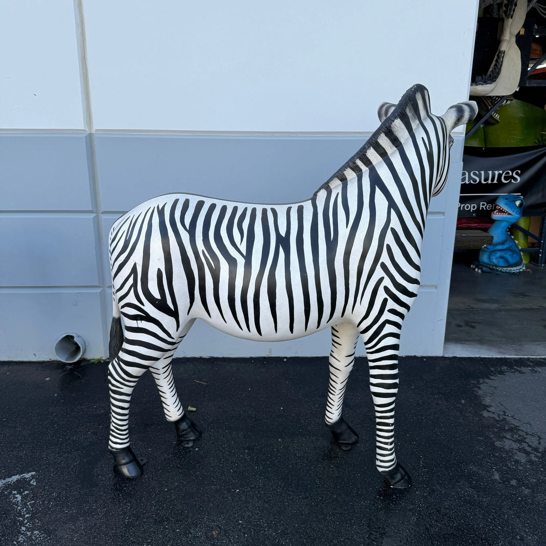 Large Zebra Life Size African Safari Animal Statue – LM Treasures