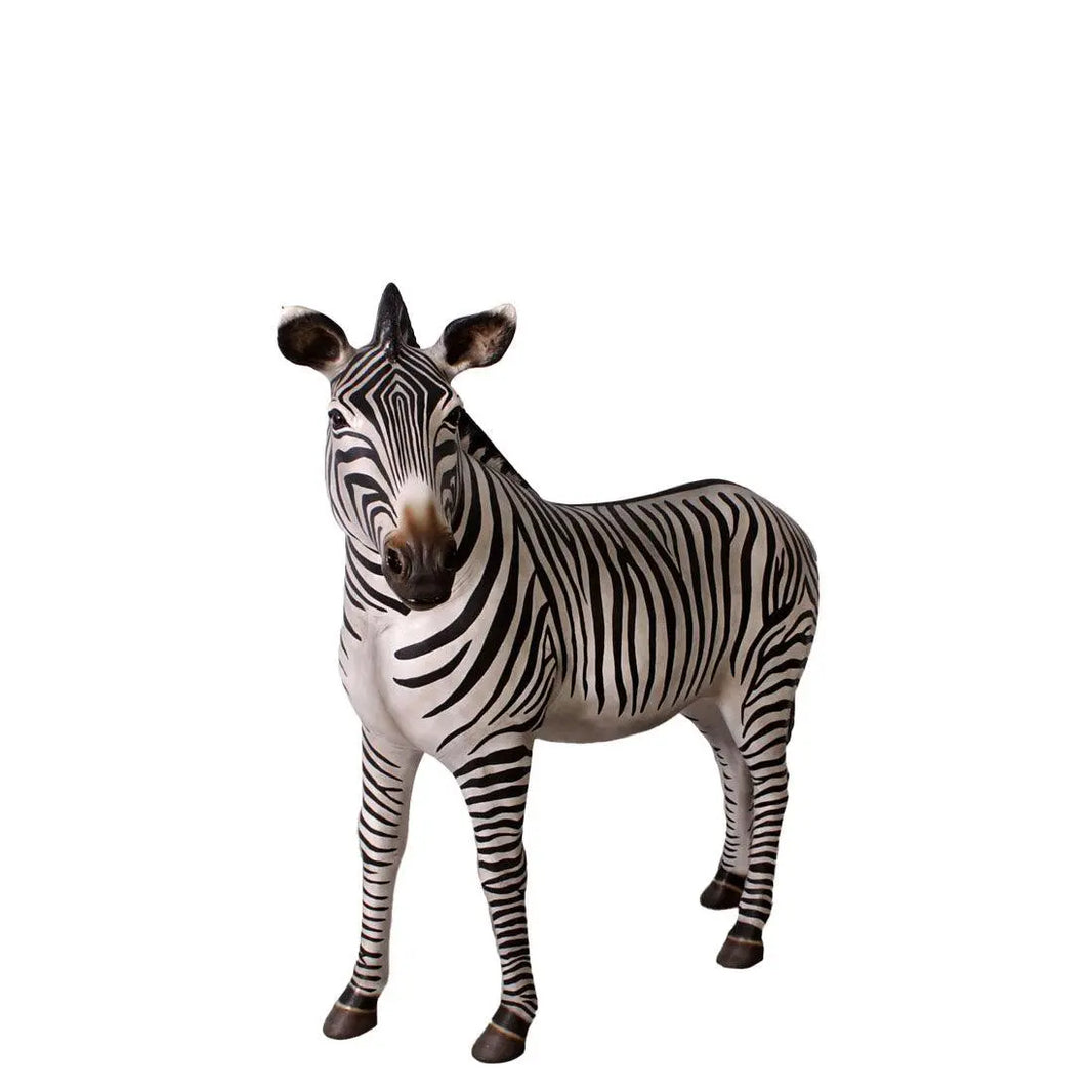 Large Zebra Life Size African Safari Animal Statue – LM Treasures