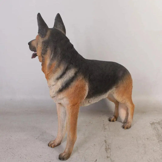 Shepard German Police Canine Dog Life Size Animal Statue – LM Treasures