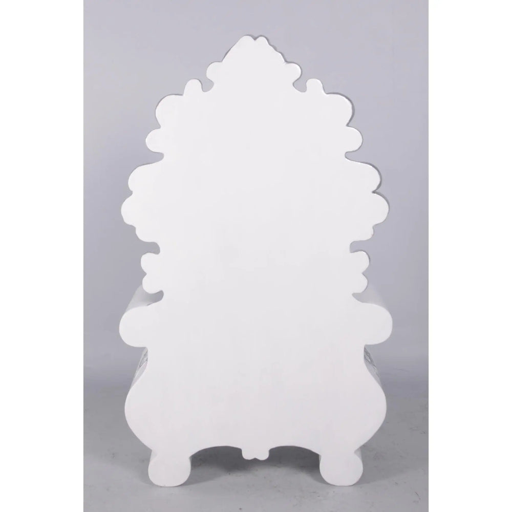 White Santa Throne Life Size Christmas Statue| LM Treasures