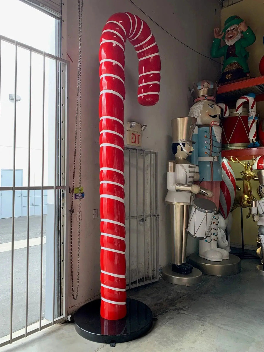 Jumbo Red Cushion Candy Cane Statue | LM Treasures