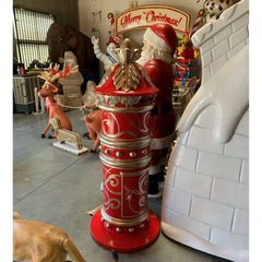 Santa's Rounded Mailbox Life Size Statue | LM Treasures – LM Treasures
