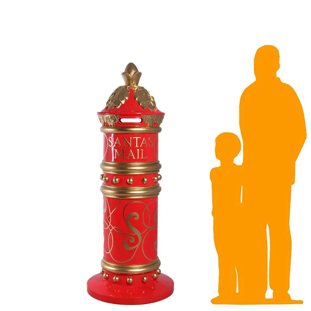Santa's Rounded Mailbox Life Size Statue | LM Treasures – LM Treasures