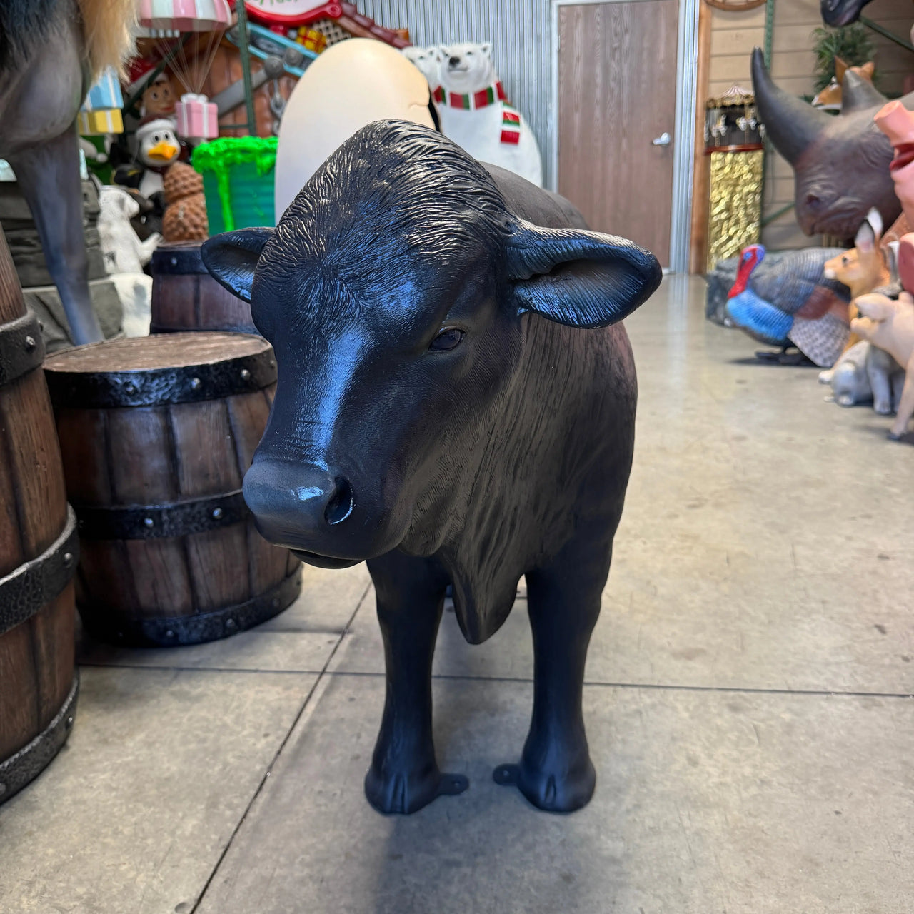 Angus Black Bull Farm Animal Decor Statue | LM Treasures – LM Treasures