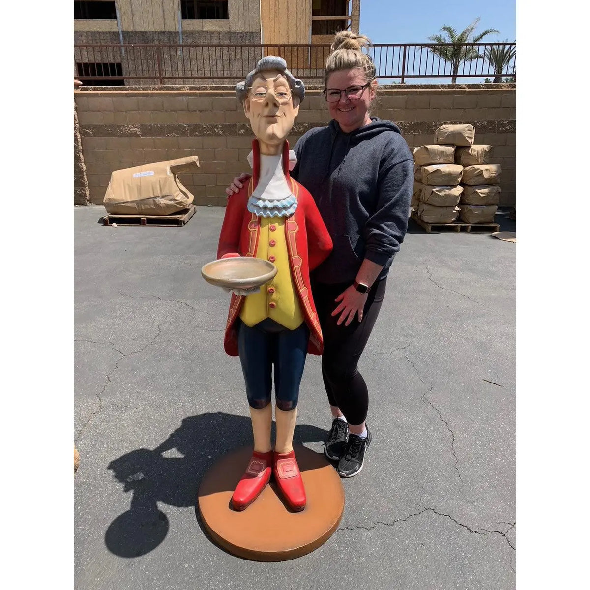 Funny Butler Life Size Statue| LM Treasures