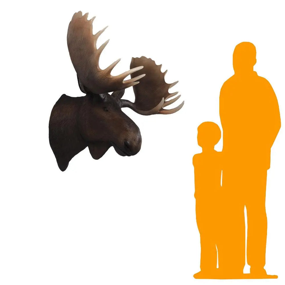 Moose Head Life Size Statue| LM Treasures