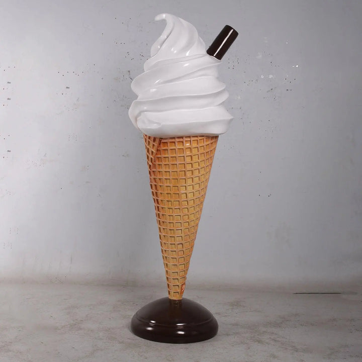 Soft Serve Vanilla Ice Cream With Stick Over Sized Statue – LM Treasures