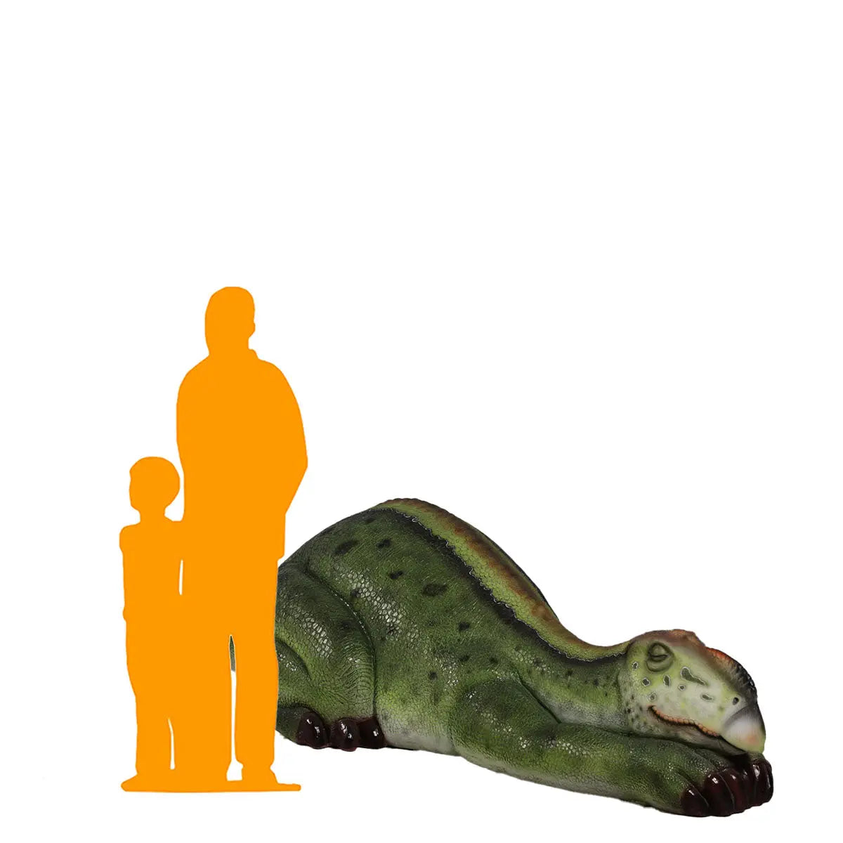 Muttaburrasaurus Dinosaur Sleeping Life Size Statue| LM Treasures