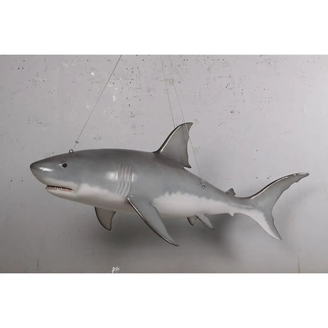 Life Size Small Great White Shark Marine Animal Statue Hanging – LM ...