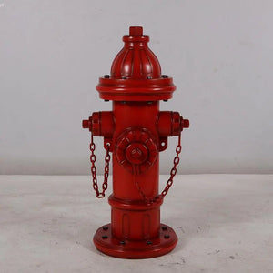 Red Fire Hydrant Life Size Emergency Statue Decor Prop| LM Treasures