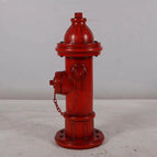 Red Fire Hydrant Life Size Emergency Statue Decor Prop – LM Treasures