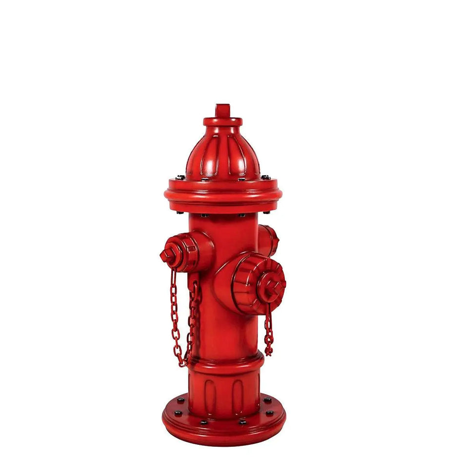 Red Fire Hydrant Life Size Emergency Statue Decor Prop – LM Treasures