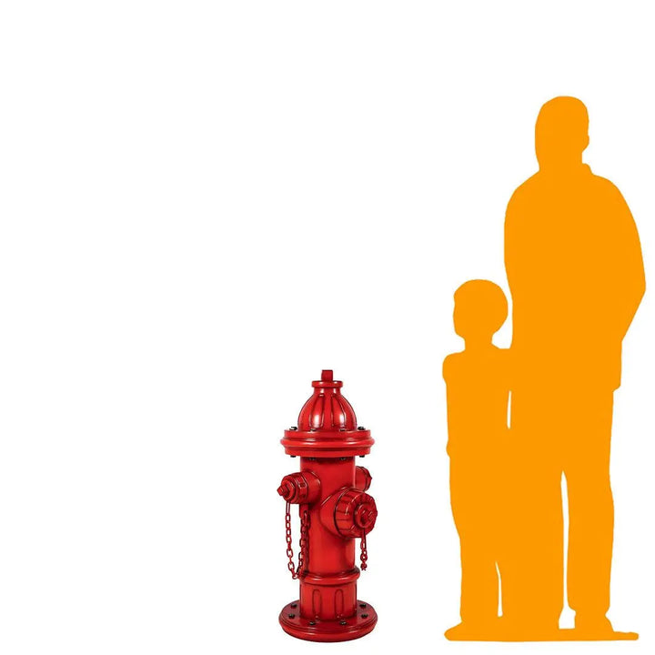 Red Fire Hydrant Life Size Emergency Statue Decor Prop – LM Treasures