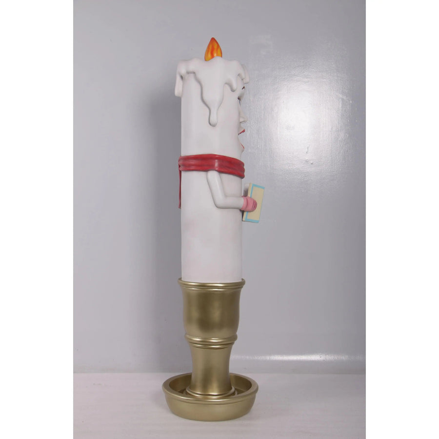 Candle with Ribbon Life Size Christmas Lm Treasures| LM Treasures