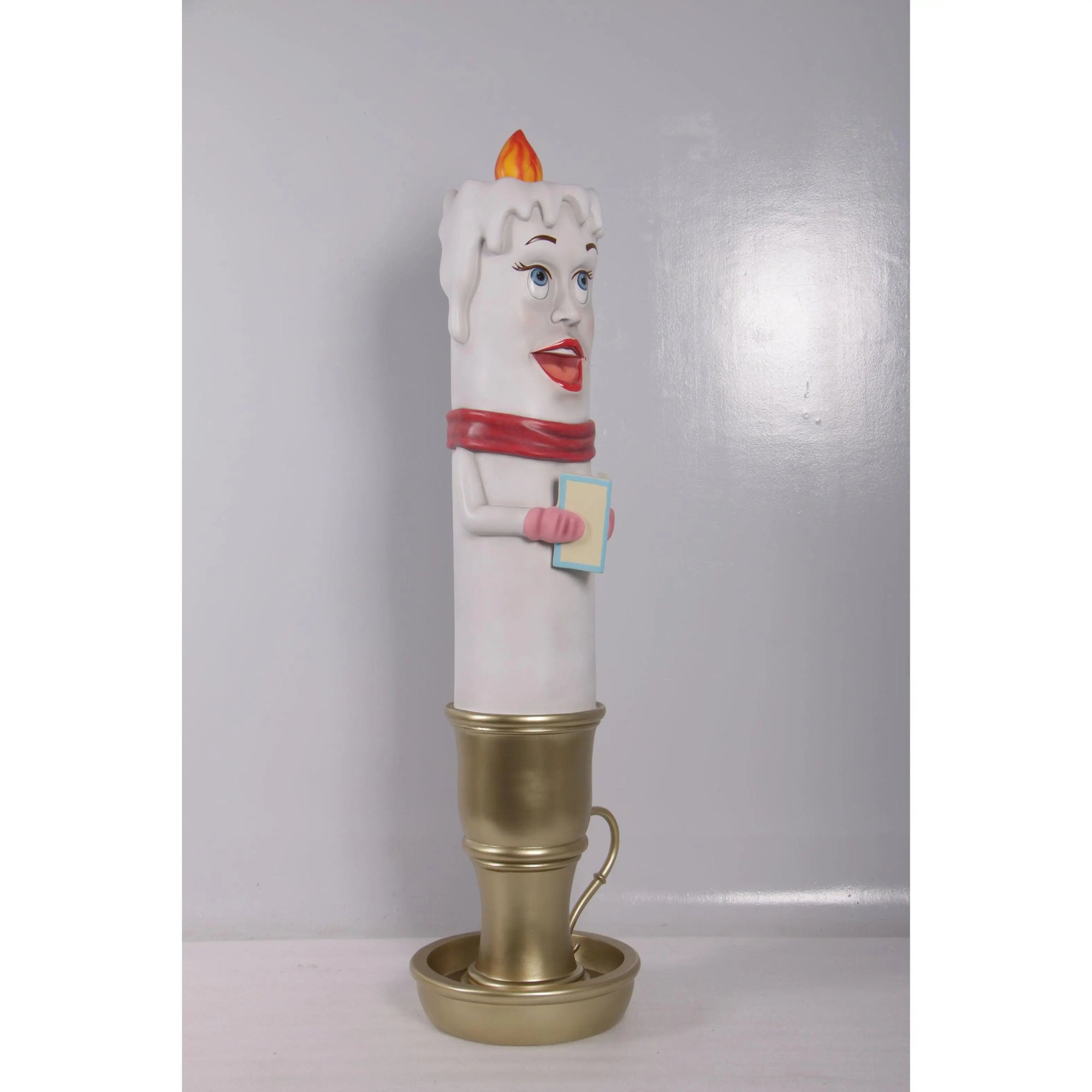 Candle with Ribbon Life Size Christmas Lm Treasures| LM Treasures