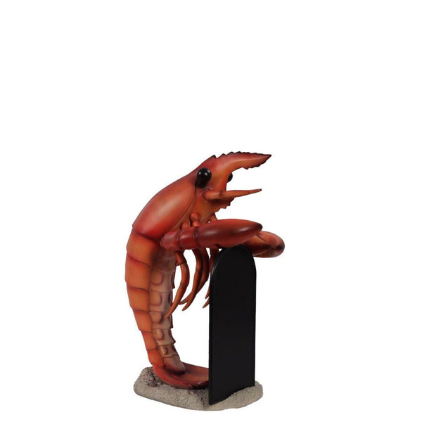 Lobster With Menu Over Size Marine Animal Shellfish Statue| LM Treasures