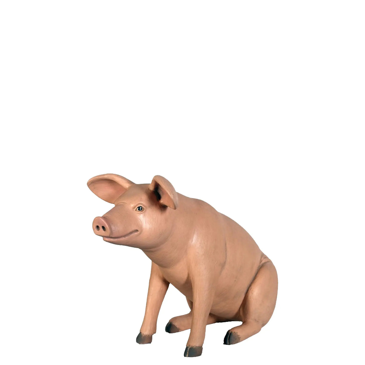 Adorable Baby Pig Sitting Life Size Farm Animal Statue| LM Treasures
