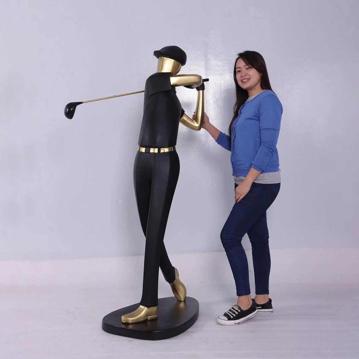 Modern Golfer Life Size Statue| LM Treasures