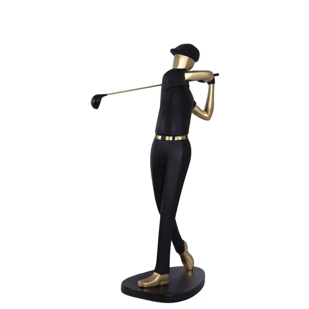 Modern Golfer Life Size Statue | LM Treasures