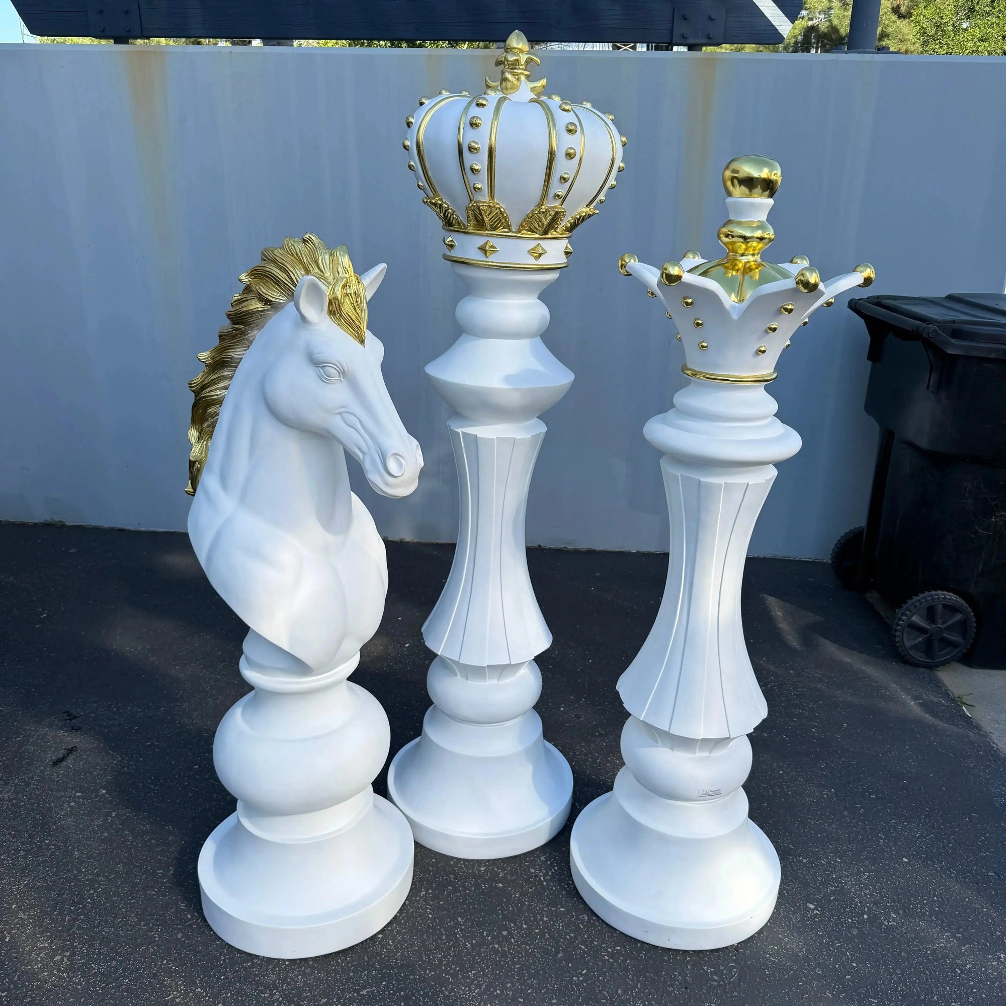White King Chess Piece Life Size Statue| LM Treasures