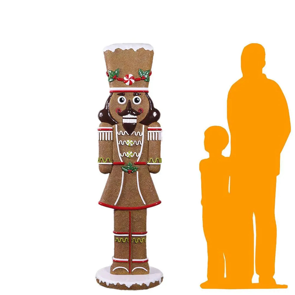 Nutcracker Gingerbread Cookie Over Sized Statue| LM Treasures