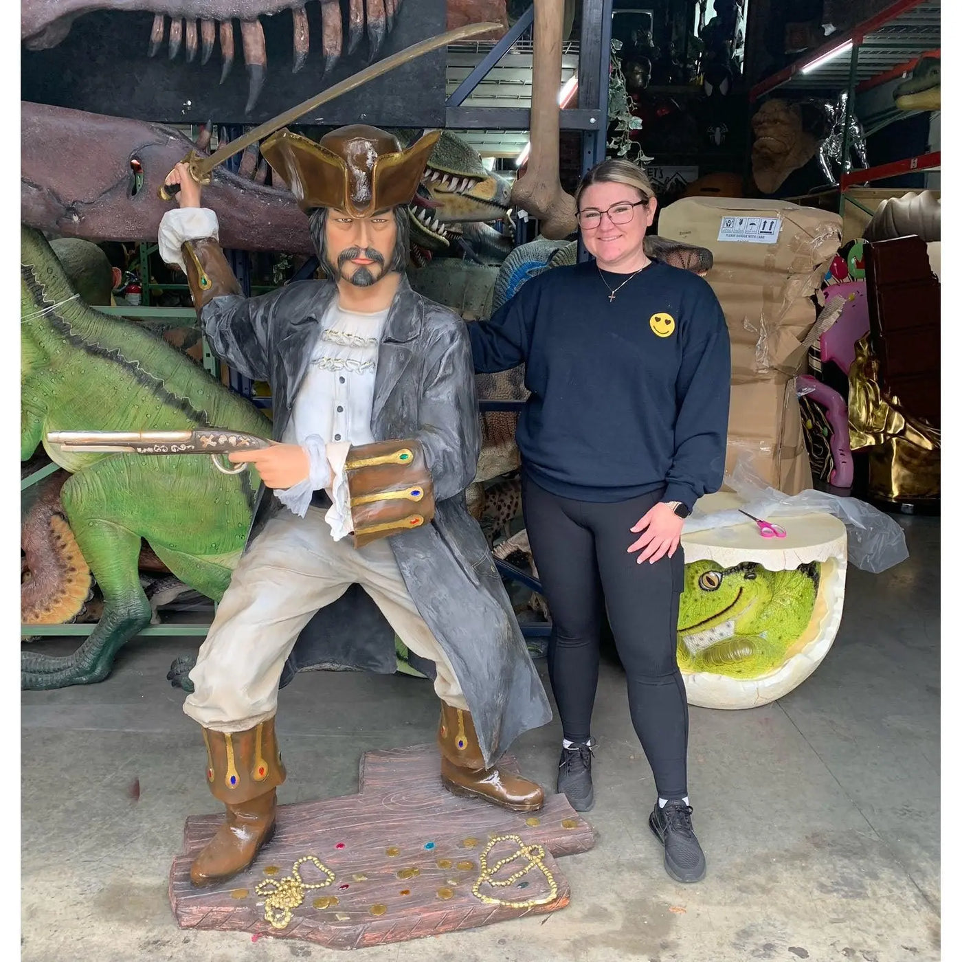 Buccaneer Pirate Life Size Statue – LM Treasures