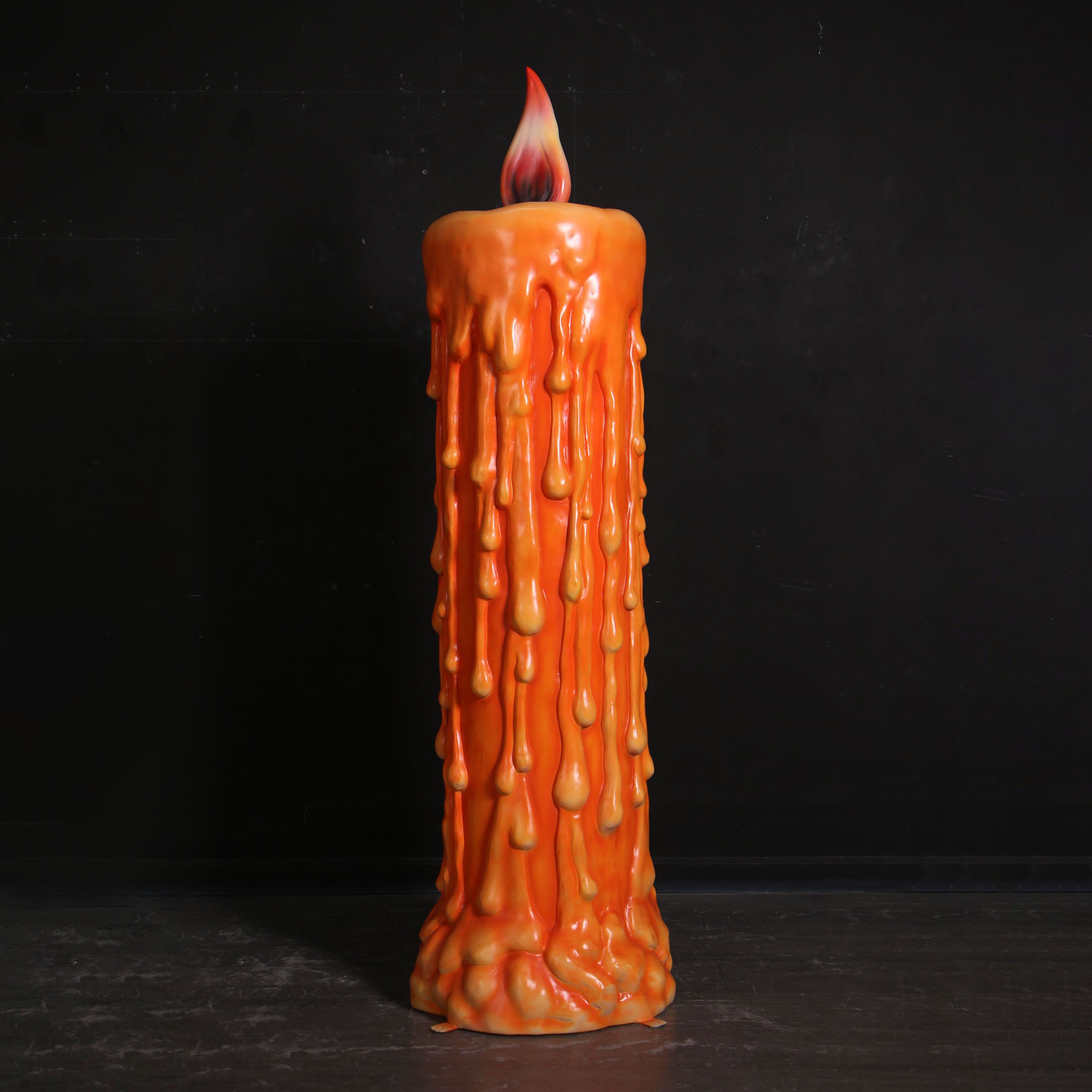 Pumpkin Candle Life Size Statue – LM Treasures