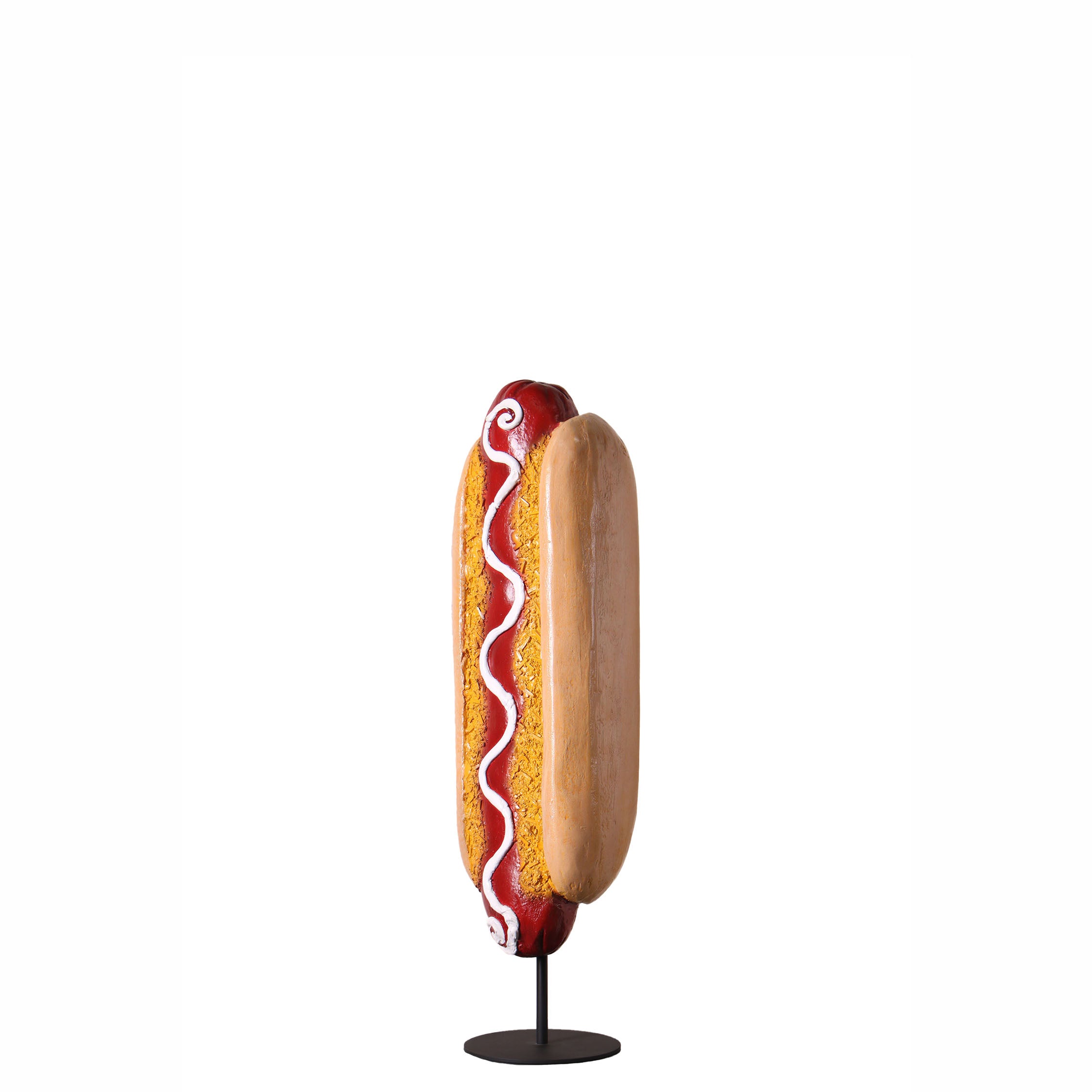 Small Hot Dog on Base Statue – LM Treasures