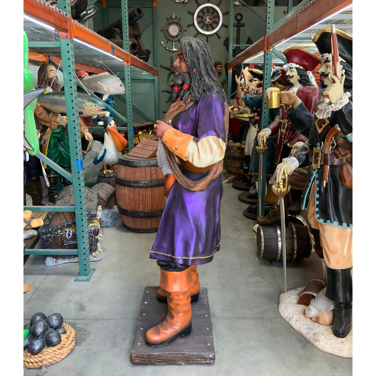 Caribbean Pirate Life Size Statue | LM Treasures