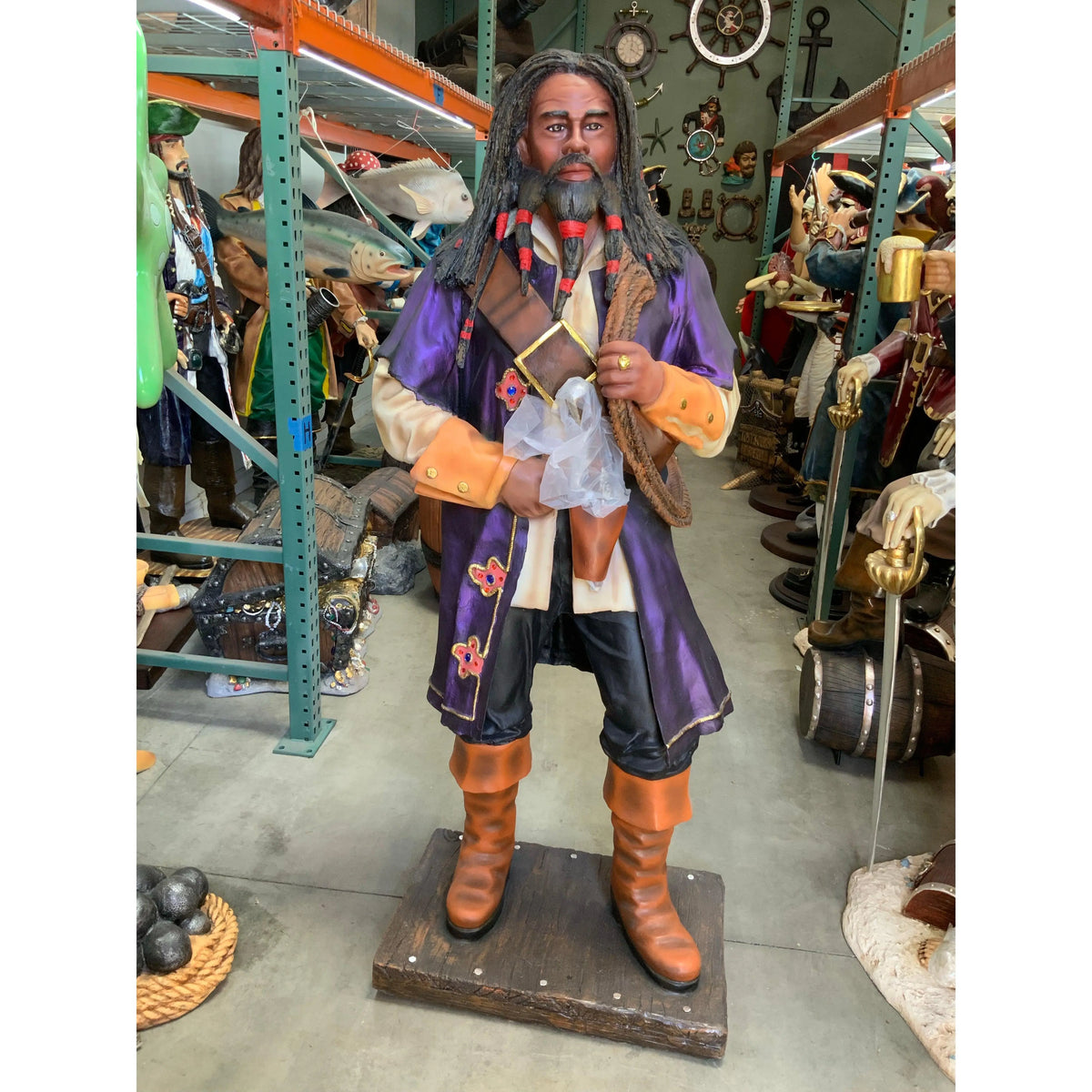 Caribbean Pirate Life Size Statue | LM Treasures