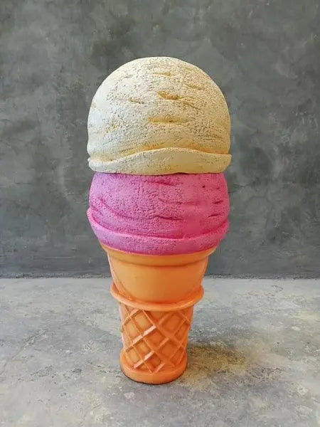 Two Scoop Ice Cream Over Sized Statue | LM Treasures