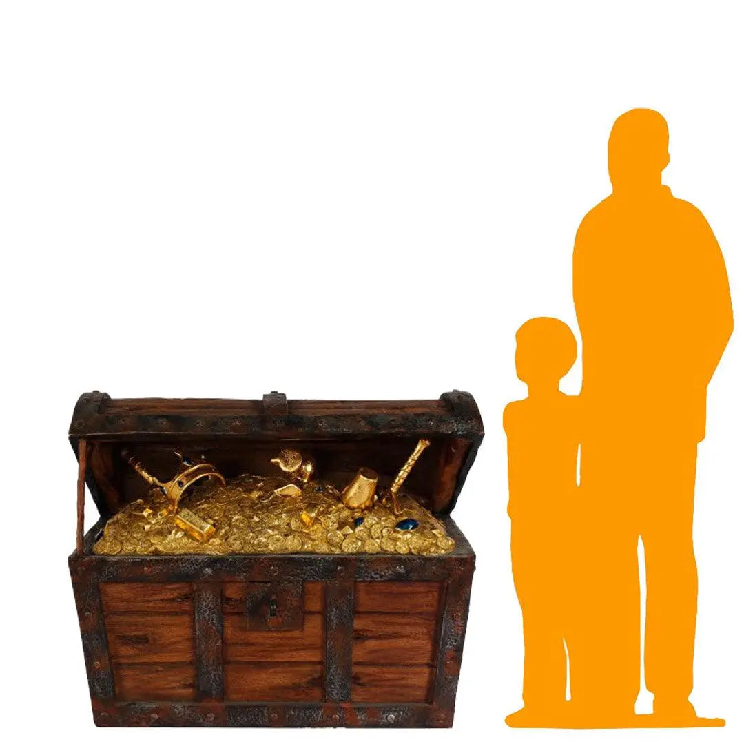 Treasure Chest Life Size Statue| LM Treasures