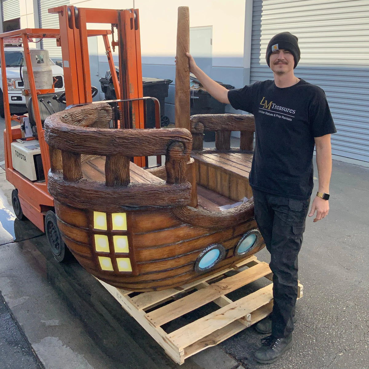 Pirate Ship Life Size Statue | LM Treasures