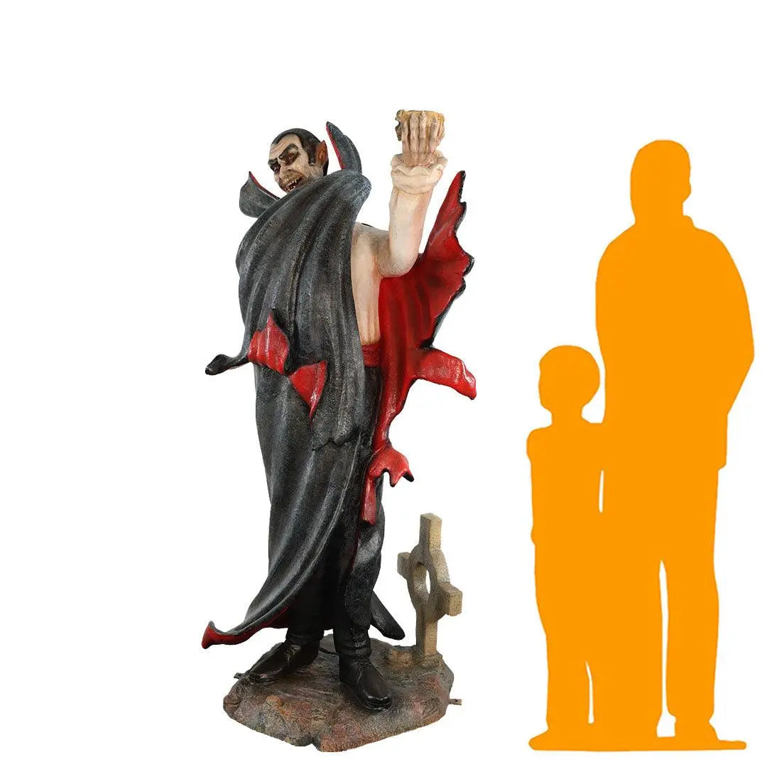 Dracula With Cup Life Size Statue | LM Treasures