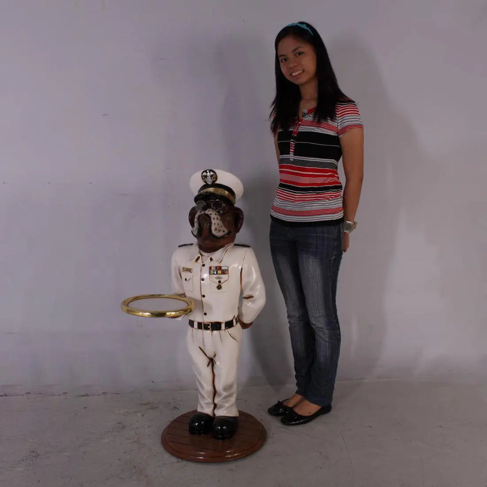 Admiral Bulldog Butler Statue | LM Treasures