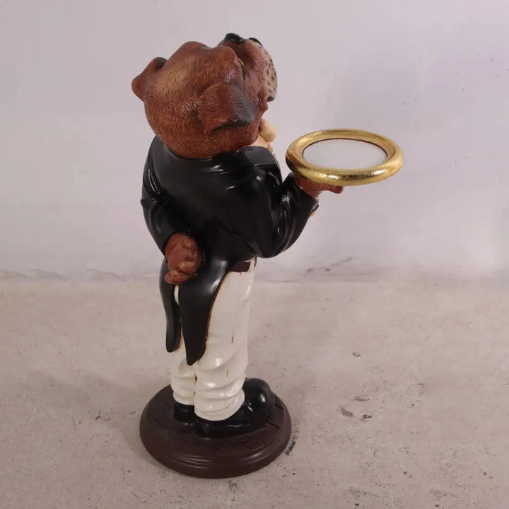 Small Bulldog Boxer Butler Life Size Statue Decor – LM Treasures