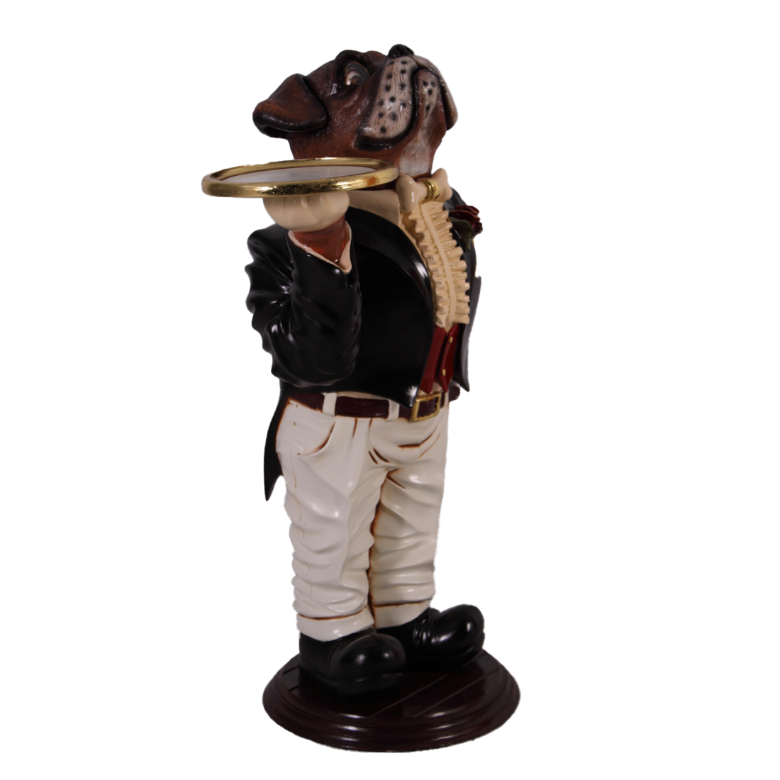 Large Bulldog Boxer Butler Statue | LM Treasures