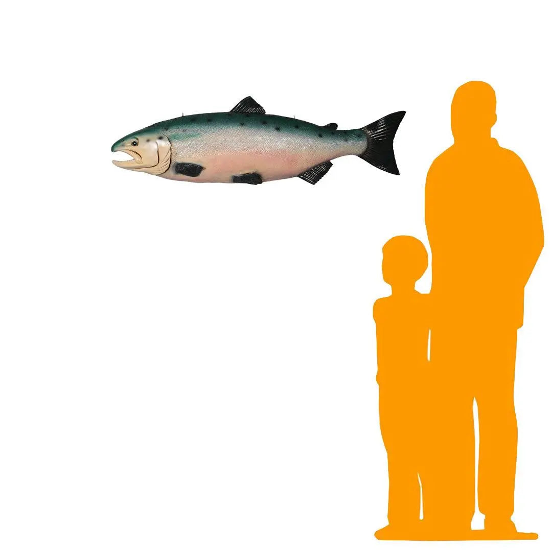 Hanging Salmon Life Size Trophy Fish Animal Statue| LM Treasures